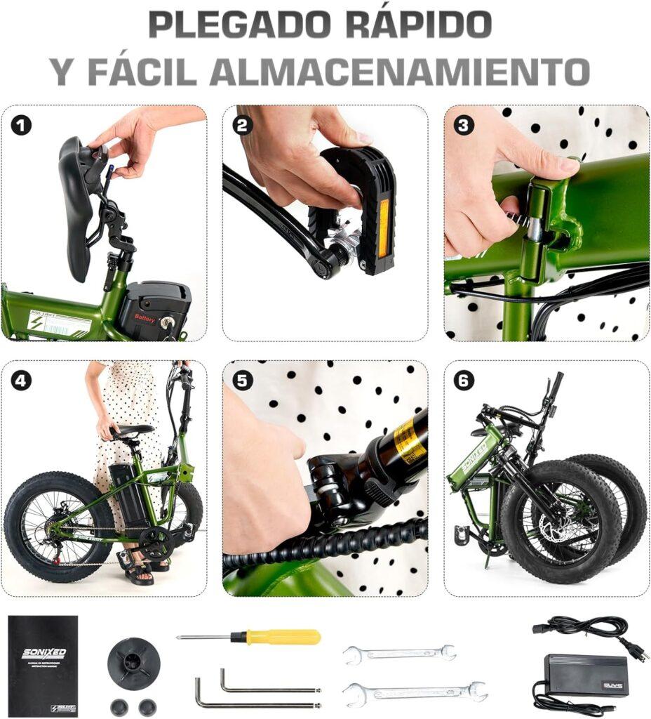Bicicleta Eléctrica FatBike Plegable